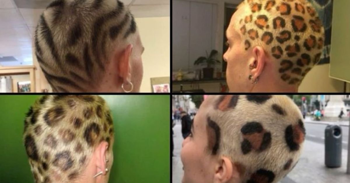Cheetah Print Buzz Cut: Bold Style with a Modern Edge - relentless groom